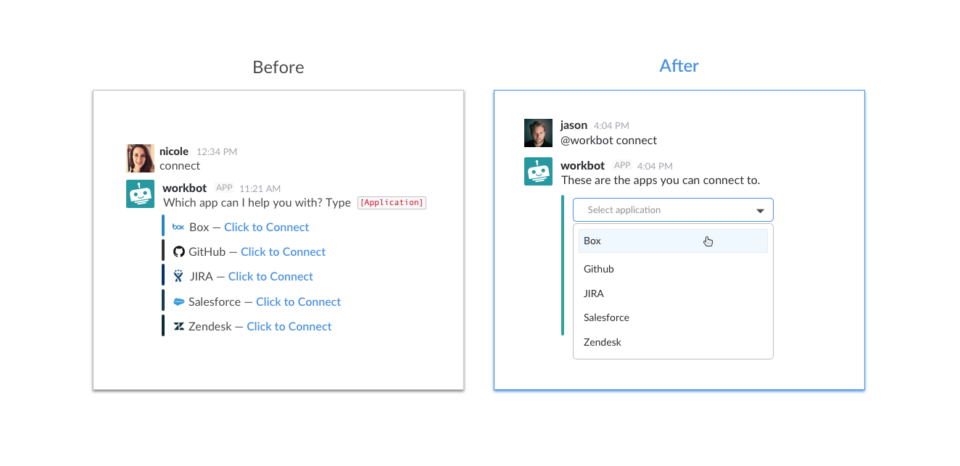 Introducing Workbot’s Integration for Slack’s Message Menus | Workato Product Hub