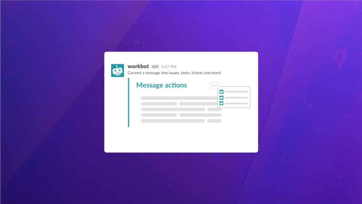 Workbot message actions for Slack | Workato Product Hub