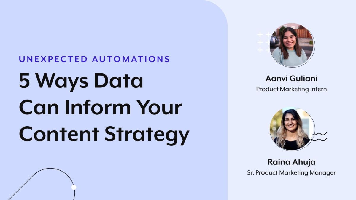 5 Ways Data Can Inform Your Content Strategy | Workato Product Hub