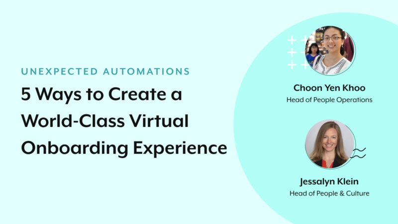 5 Ways to Create a World-Class Virtual Onboarding Experience | Workato ...