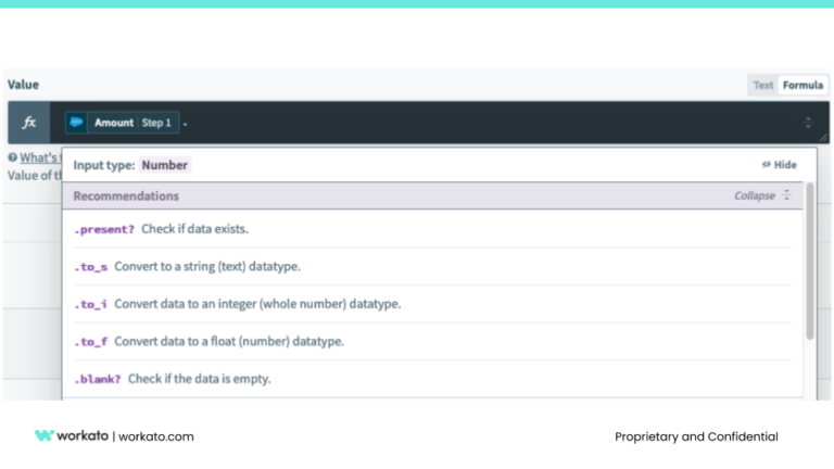 How to choose the right formula for your Workato recipe | Workato ...