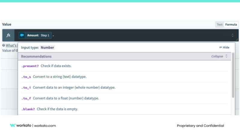 How to choose the right formula for your Workato recipe | Workato ...