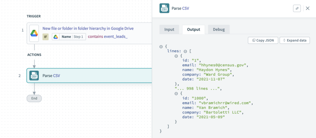How To Automate Data Import From Csv Files Workato Product Hub