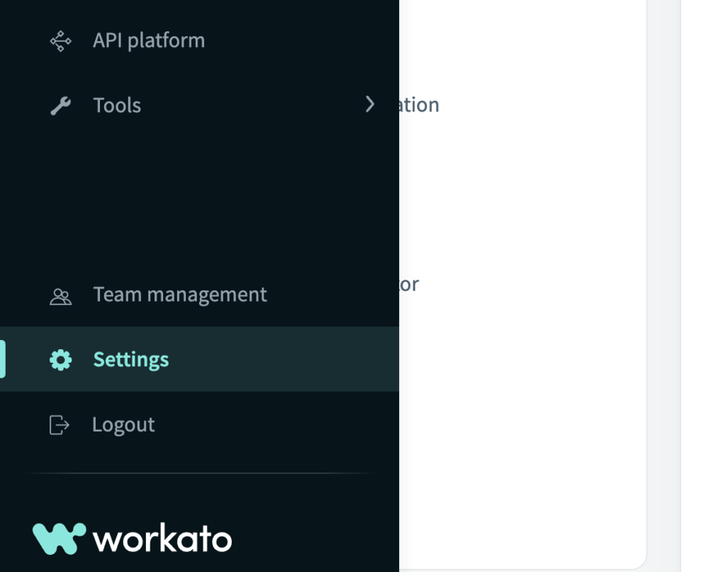 Setting up your account settings — Workato for Admins
