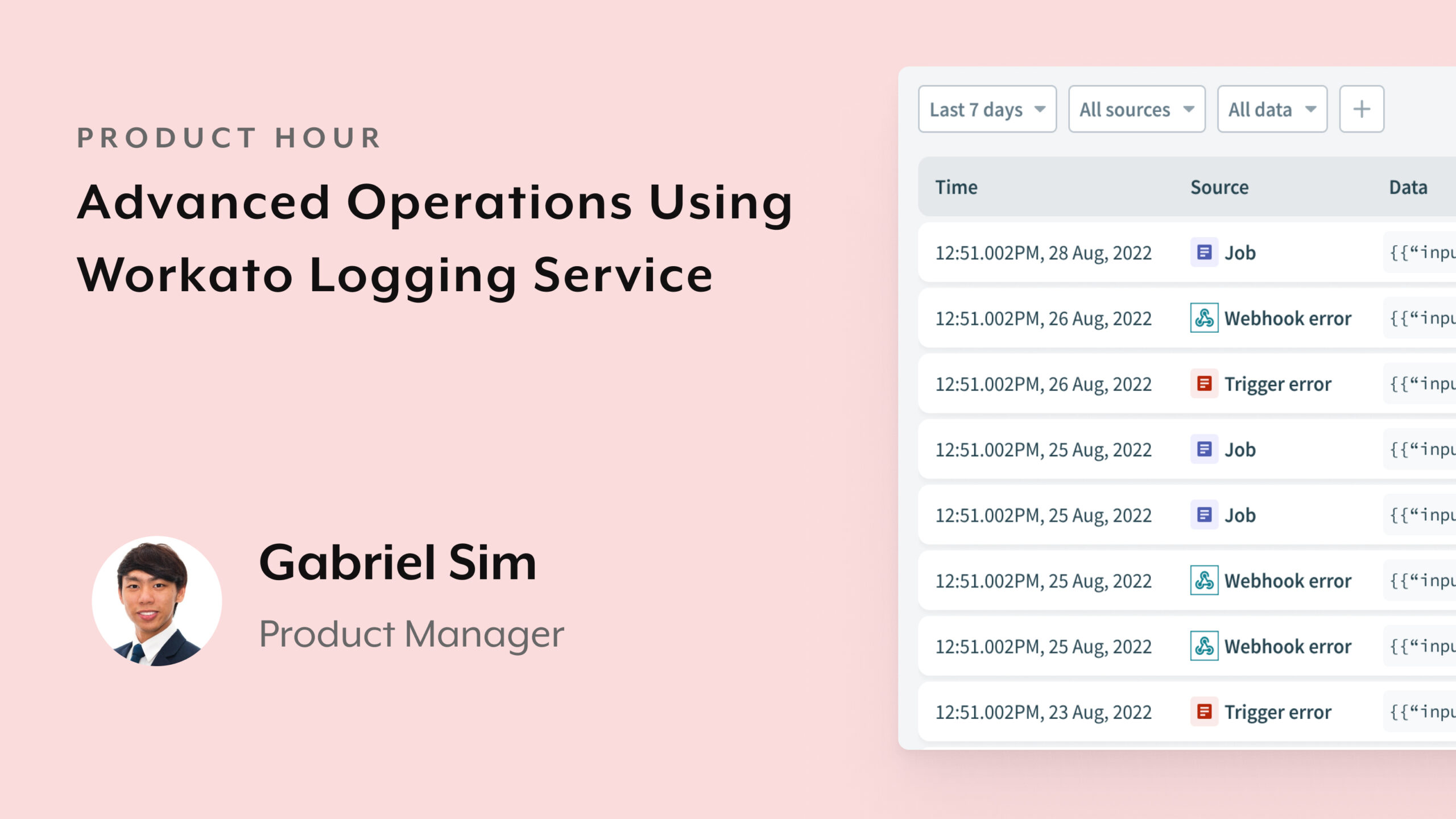 Advanced operations using Workato Logging Service | Workato Product Hub