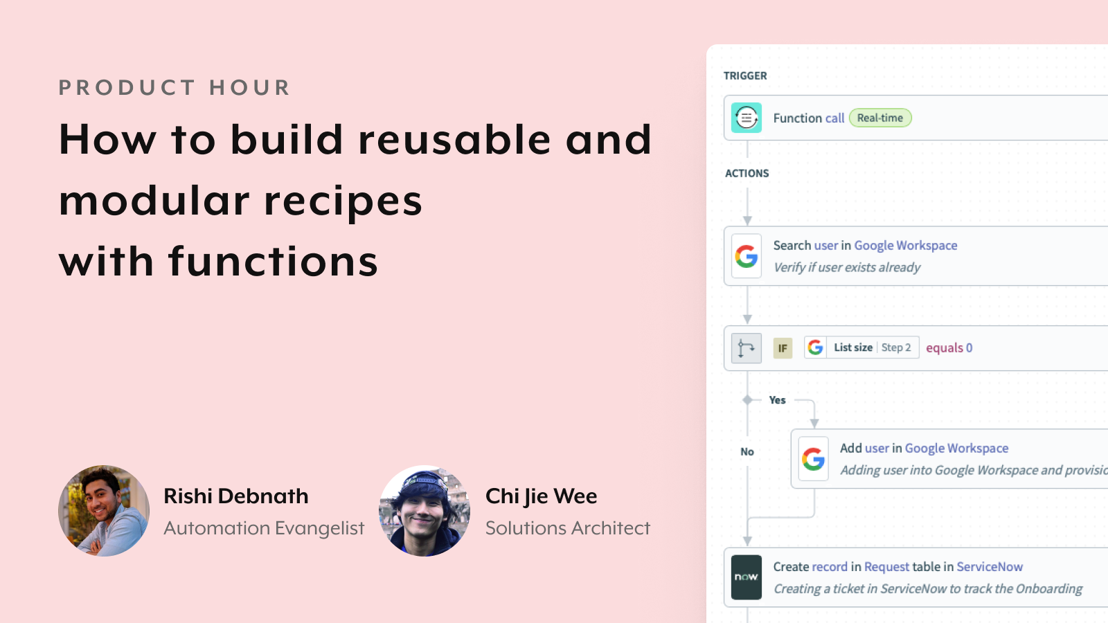 How to build reusable and modular recipes with functions | Workato ...