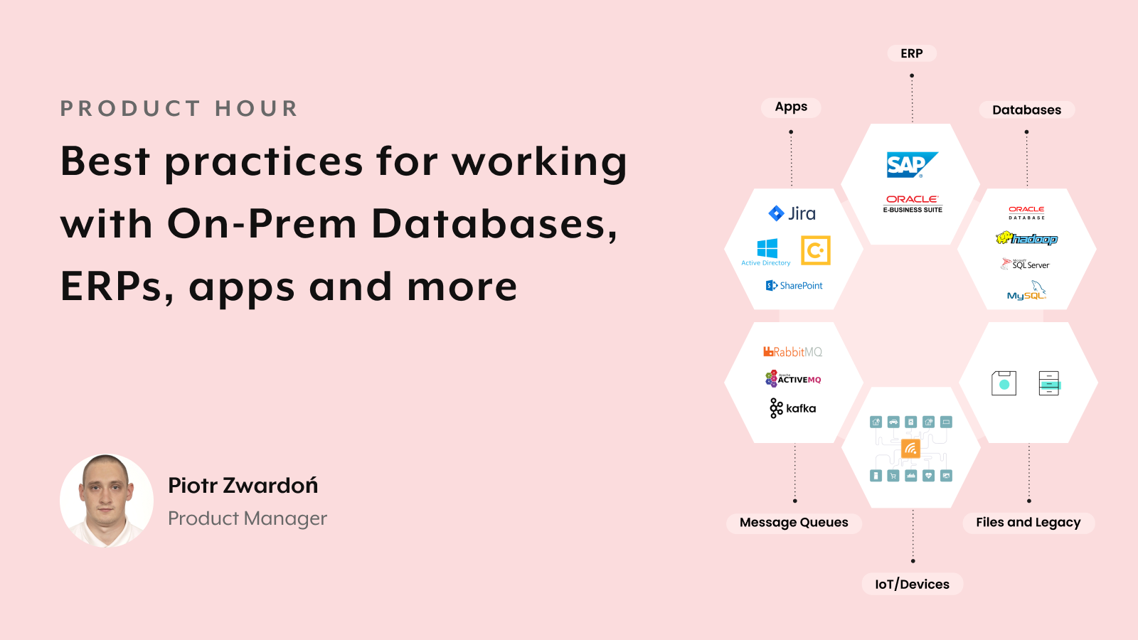 Best practices for working with On-Prem Databases, ERPs, apps and more ...