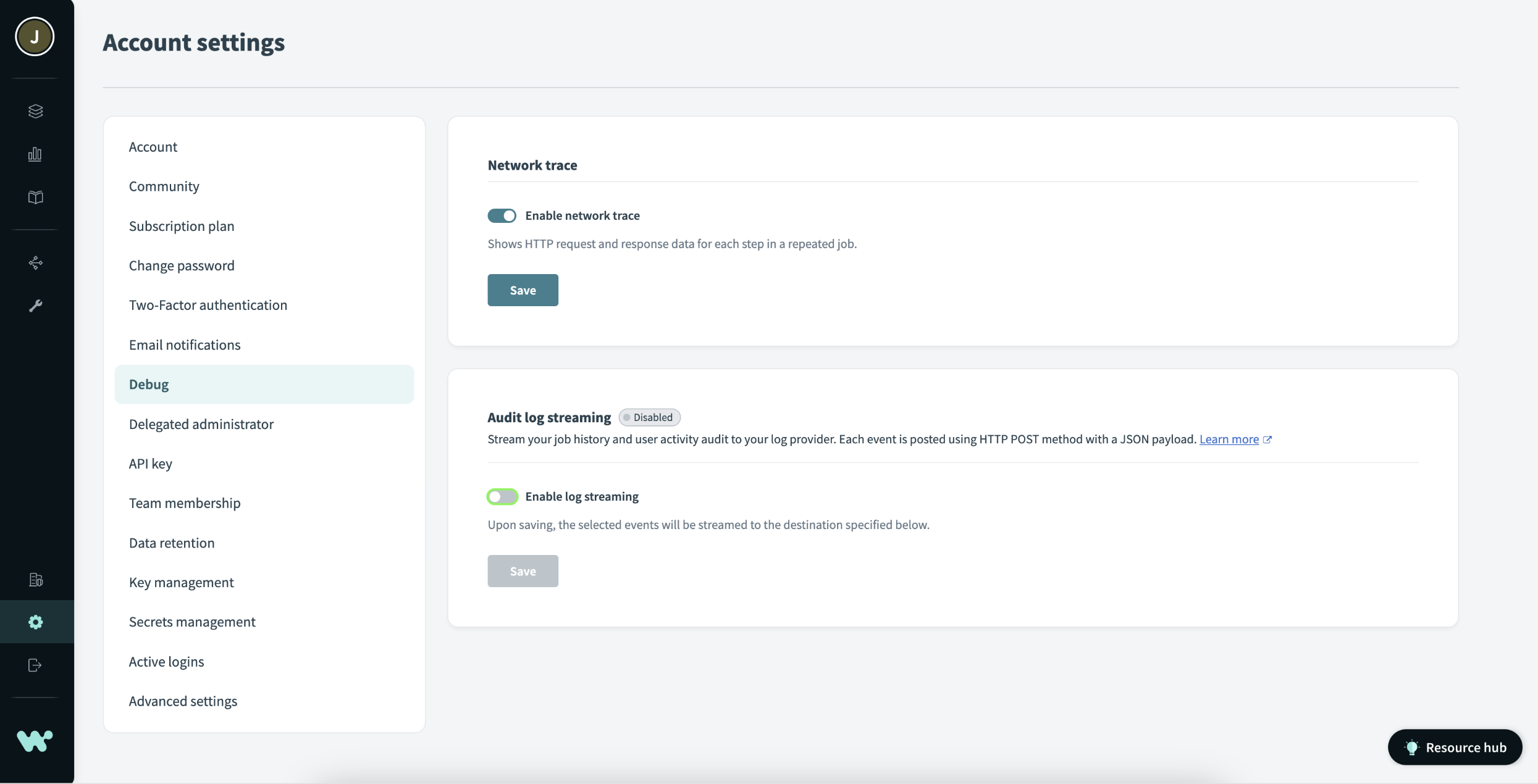 Activity audit log streaming: Track your team’s Workato activity with greater ease