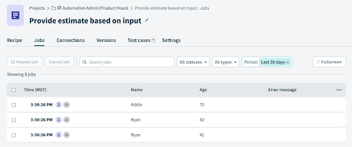 Expedite auditing, testing and troubleshooting with logging | Workato ...