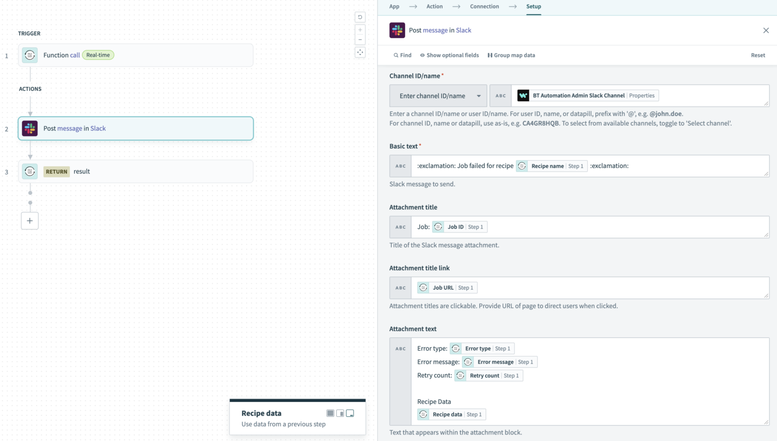 Workato Tip: Simplify recipes with modular recipe functions | Workato ...